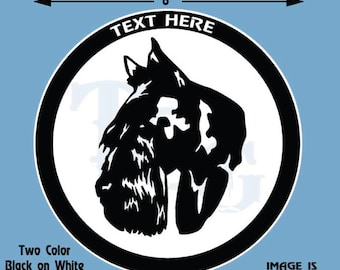 Scottish Terrier on Board Car Window Sticker Scotty Scottie Dog Sign ...