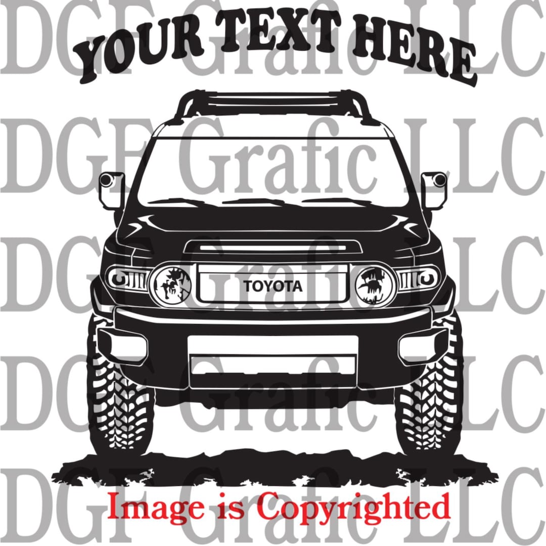 TOYOTA - FJ40 - CRUISER / 2007-2014 4x4 off Road Personalized Vinyl ...