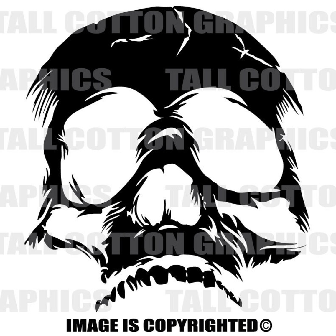 Human Skull Vinyl Decal SKL008 - Etsy