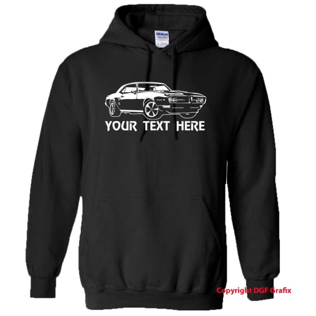 1968 Pontiac Firebird Muscle Car Custom Hooded Sweatshirt - HCR035 - Etsy