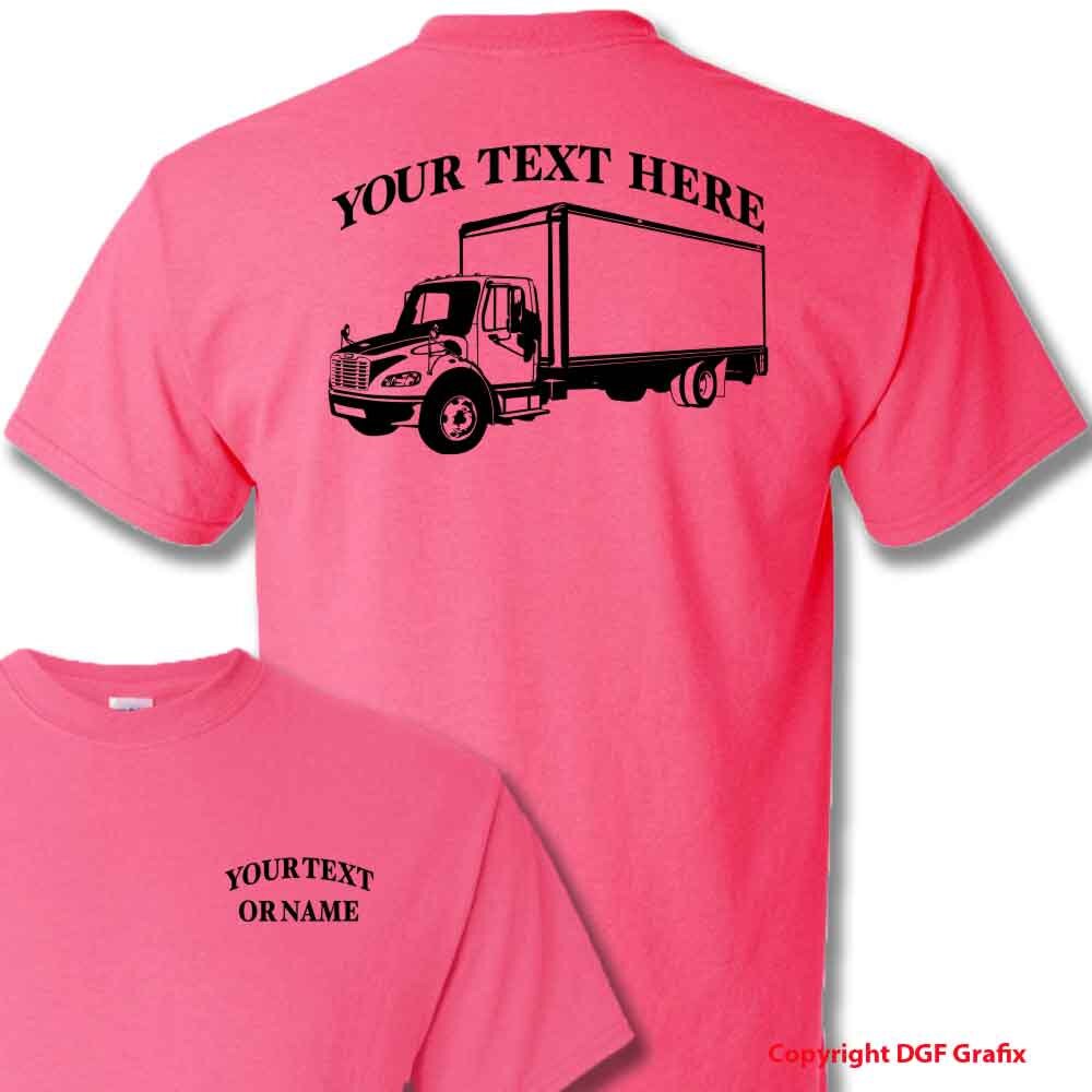 FREIGHTLINER M2 Box Truck - Semi Truck - Personalized Custom Cotton T ...