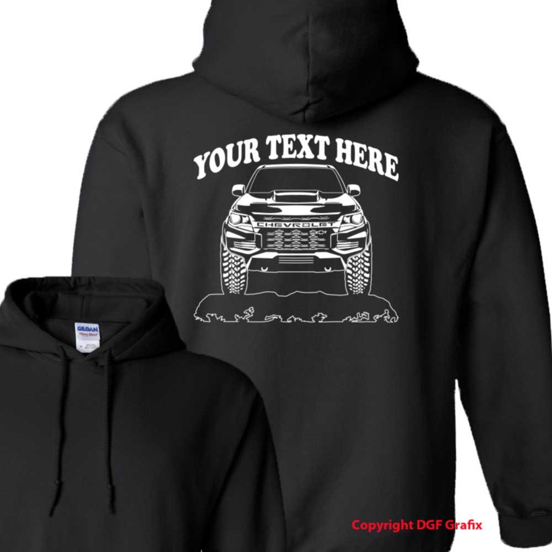 2021 ZR2 CHEVROLET COLORADO Truck Offroad 4x4 Pullover Hoodie! 50/50 ...