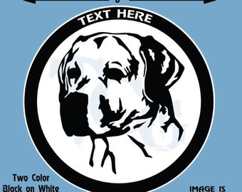 Labrador on Board Car Window Sticker Black Coat Retriever - Etsy