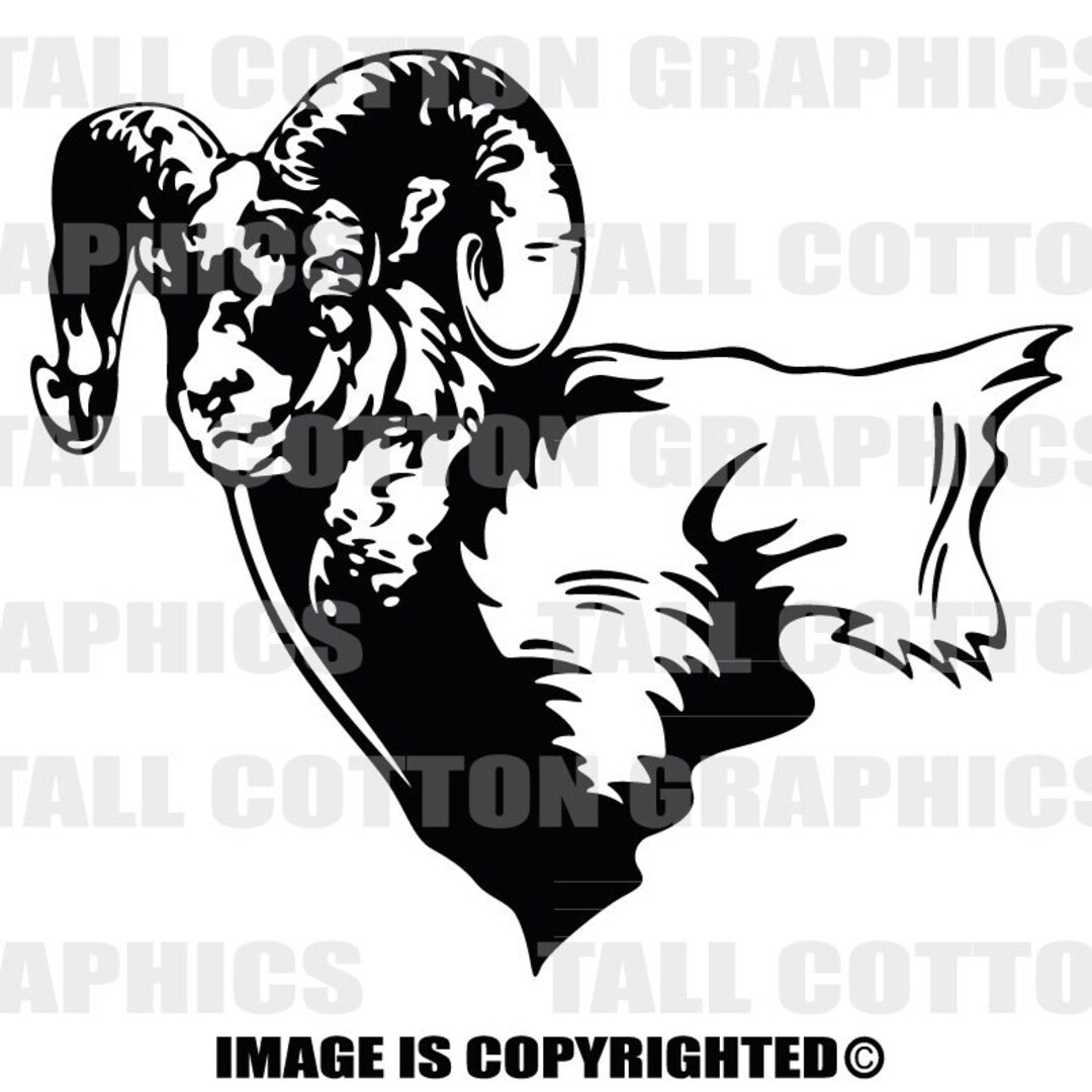BIGHORN SHEEP RAM Vinyl Decal Sticker Decor #WL008 - Etsy