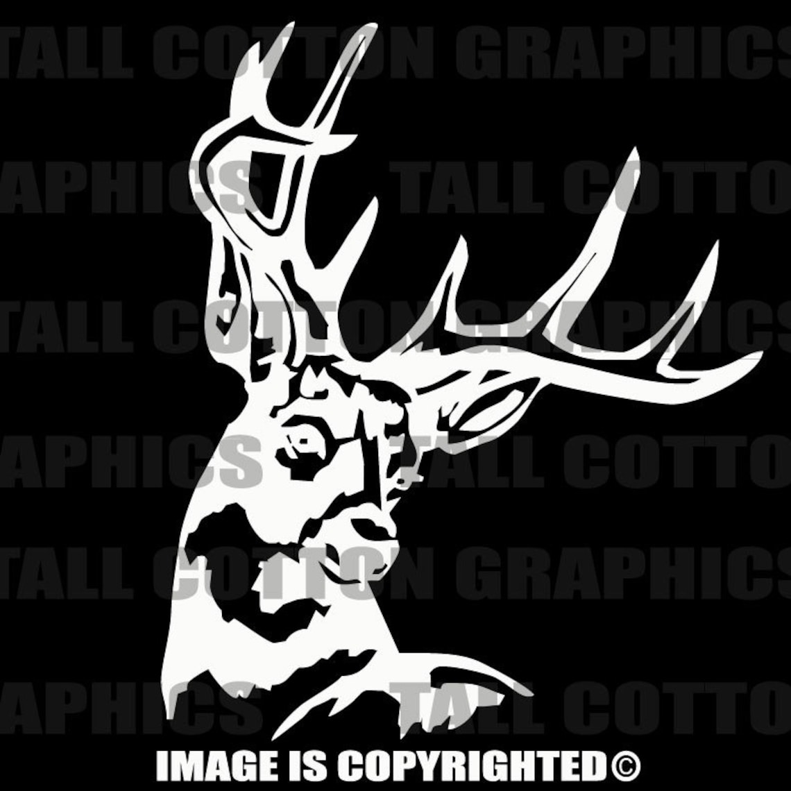 DEER 10 Point Buck Vinyl Decal Sticker Decor WL022 | Etsy