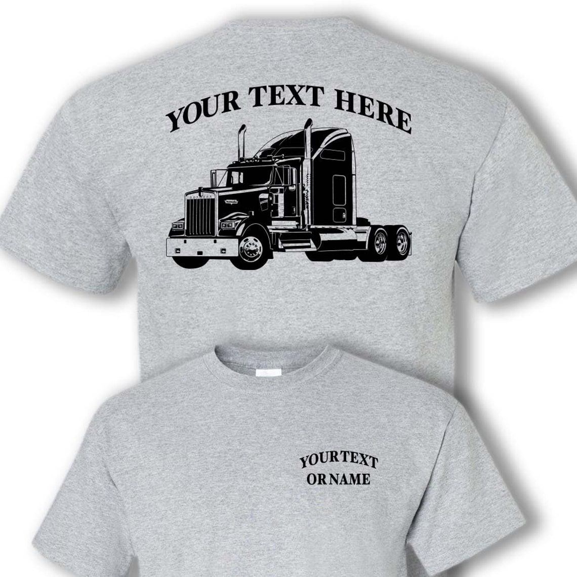 KENWORTH W900 Semi Truck - Big Rig - 18 Wheeler - Personalized Custom ...