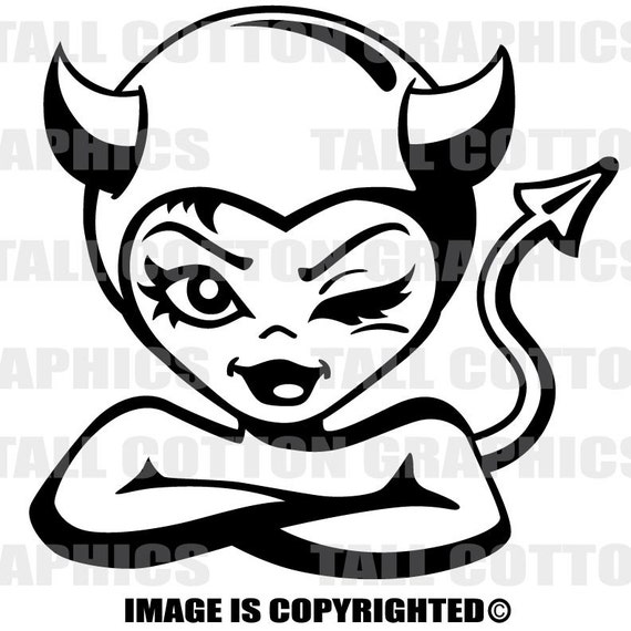 She Devil Cartoon Vinyl Decal FAN006 | Etsy