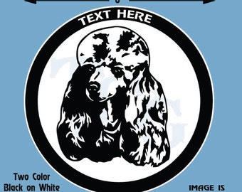 Toy Poodle on Board Car Window Sticker Caniche Pudelhund Dog Sign Decal ...
