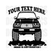 TOYOTA FJ80 Land Cruiser SUV - 4x4 off Road Personalized Vinyl Window ...