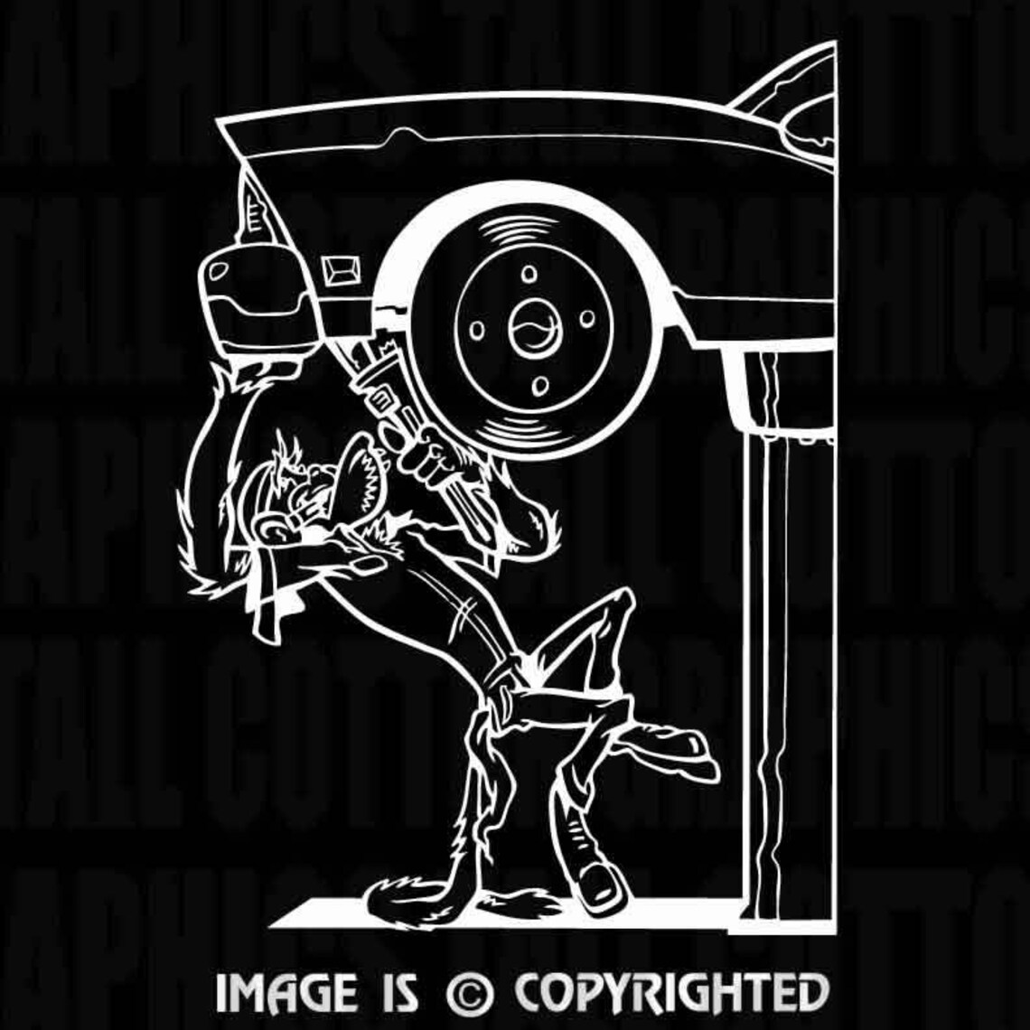 GREASE MONKEY Mechanic Vinyl Decal JB047 - Etsy