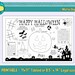 HALLOWEEN Kids Activity Placemat Digital File Only - Etsy