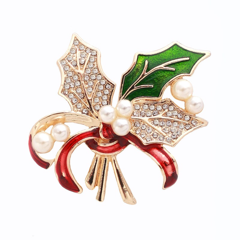 Holly Brooch - Etsy