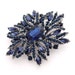 Large Navy Blue Brooch Dress Pin Brooch Navy Bridal - Etsy