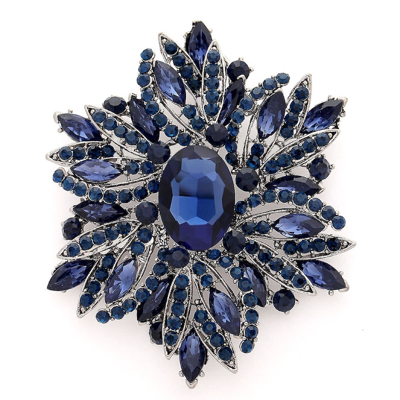 Blue Brooch - Etsy