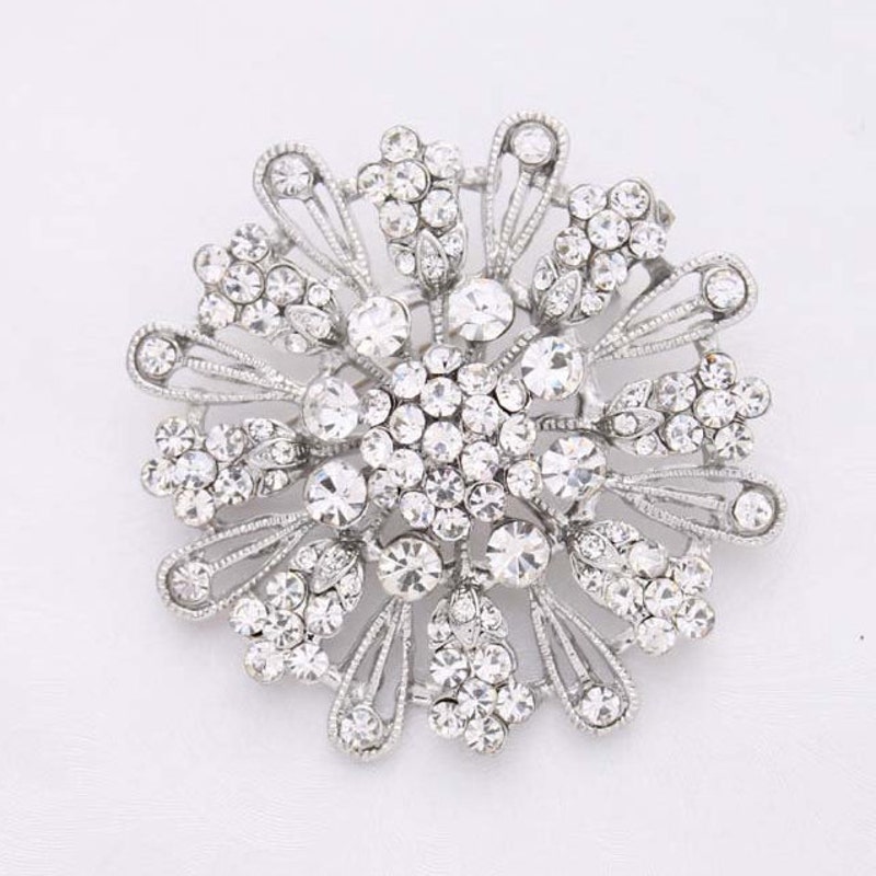 Crystal Brooch Pin - Etsy
