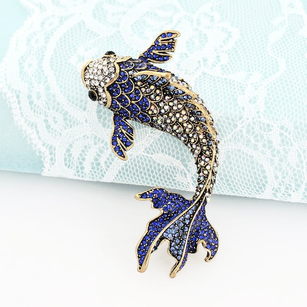 Koi Fish Brooch - Etsy