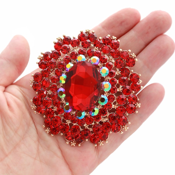 Crystal Brooch Pin - Etsy