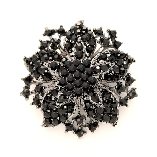 Black Brooch Bouquet - Etsy