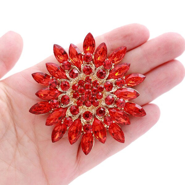 Red Brooch Bouquet - Etsy