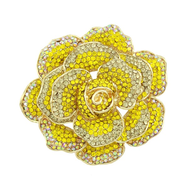 Yellow Rose Pin - Etsy