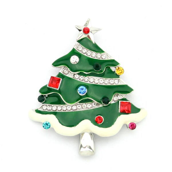 Christmas Tree Brooch - Etsy