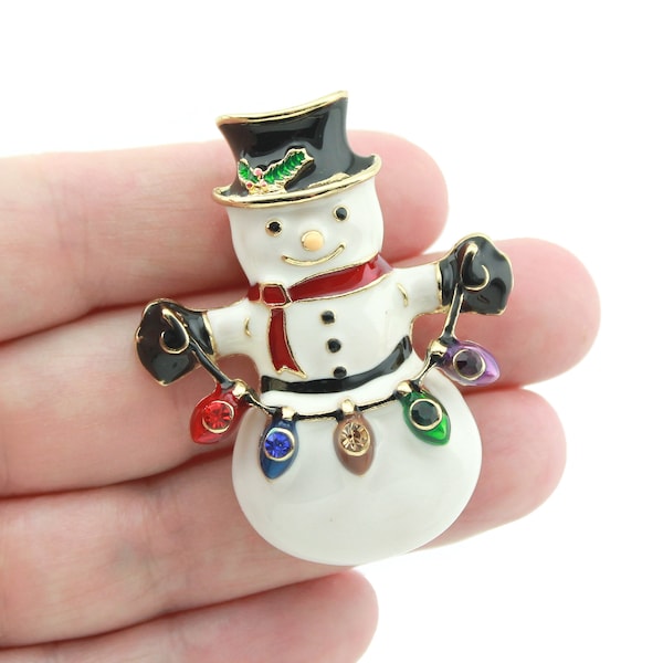 Snowman Pin - Etsy