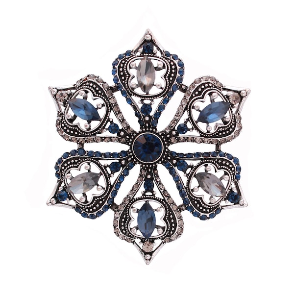 Blue Brooch - Etsy