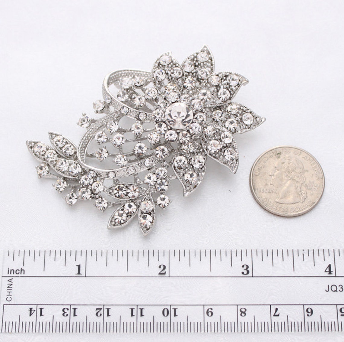 Crystal Rhinestone Brooch Bling Wedding Bouquet Broaches | Etsy