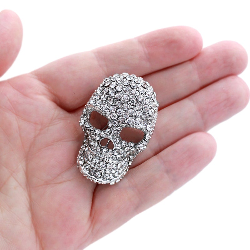 Skull Brooch - Etsy