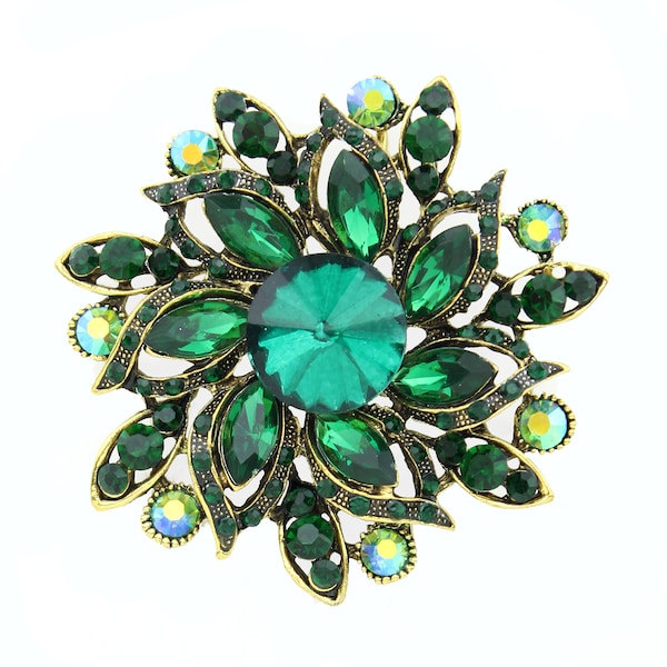Emerald Green Pin - Etsy