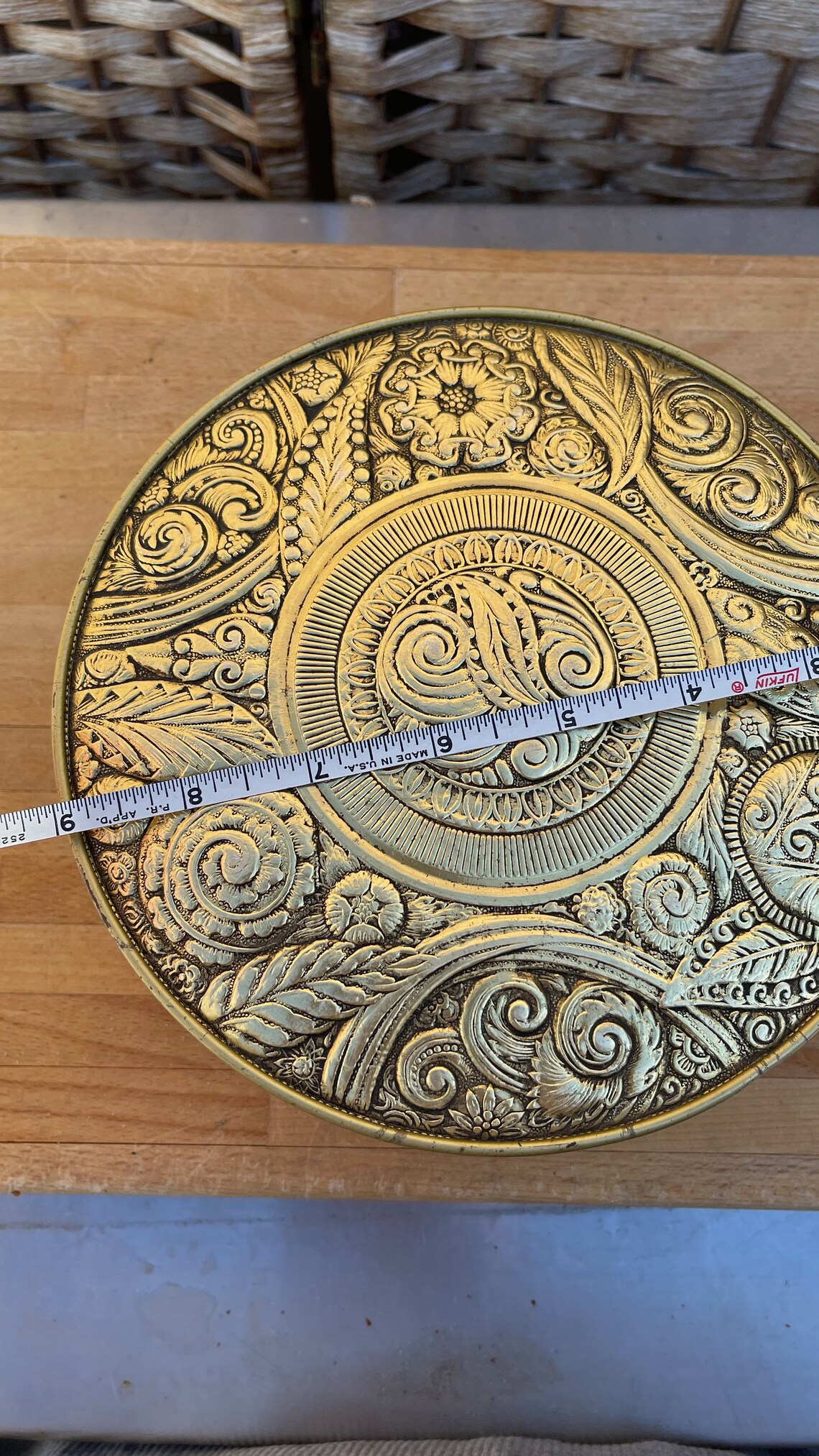 VTG Smith Crafted Made in Los Angeles Embossed Gold Aesthetic Jewelry ...