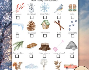 Outdoor Spring Nature Scavenger Hunt, Seasons, Kids Outdoor Activity ...