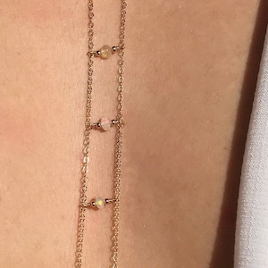 Crystal Ladder Body Chain 14k Gold Filled Body Chain Gold Stainless ...