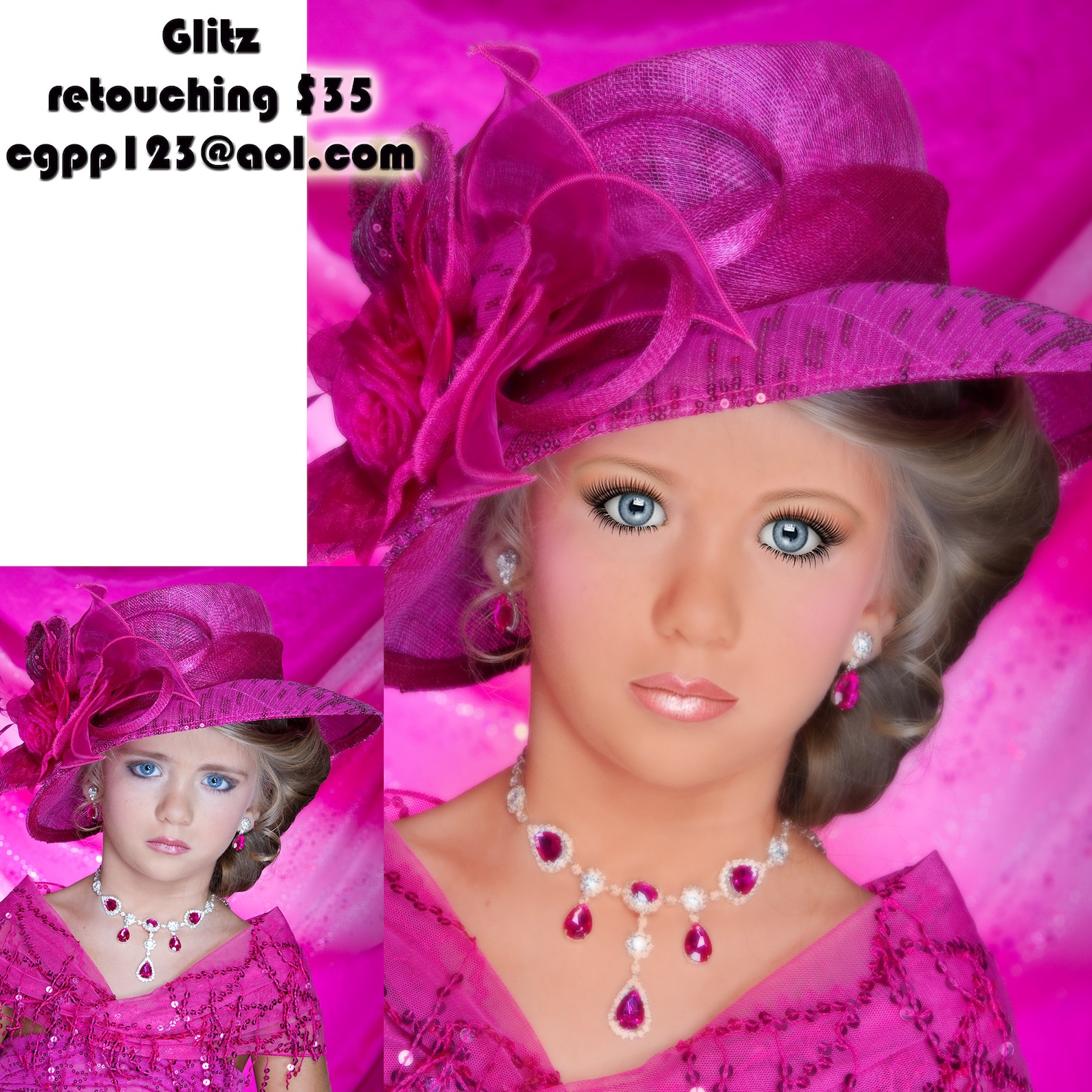 Glitz Pageant Photo Retouching - Etsy