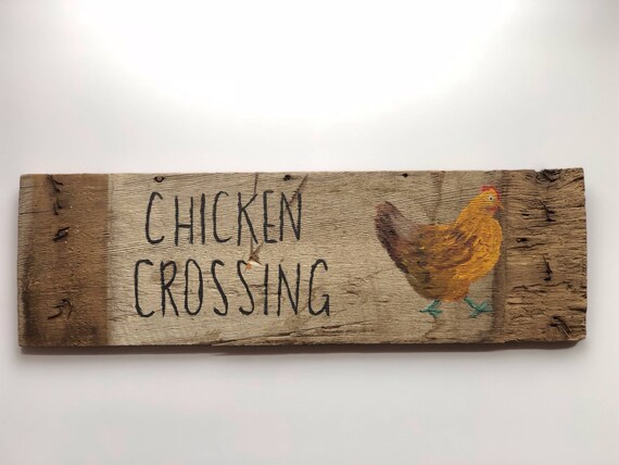 Chicken Crossing Sign | Etsy