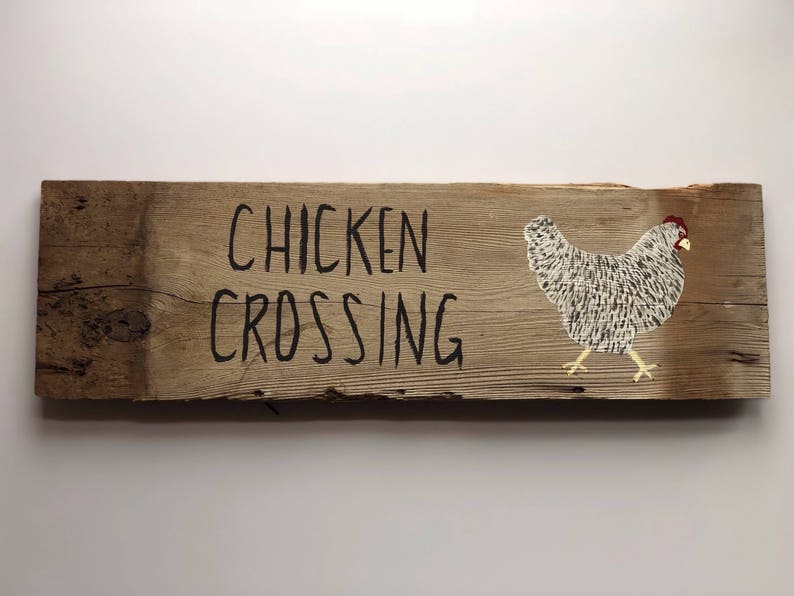 Chicken Crossing Sign | Etsy