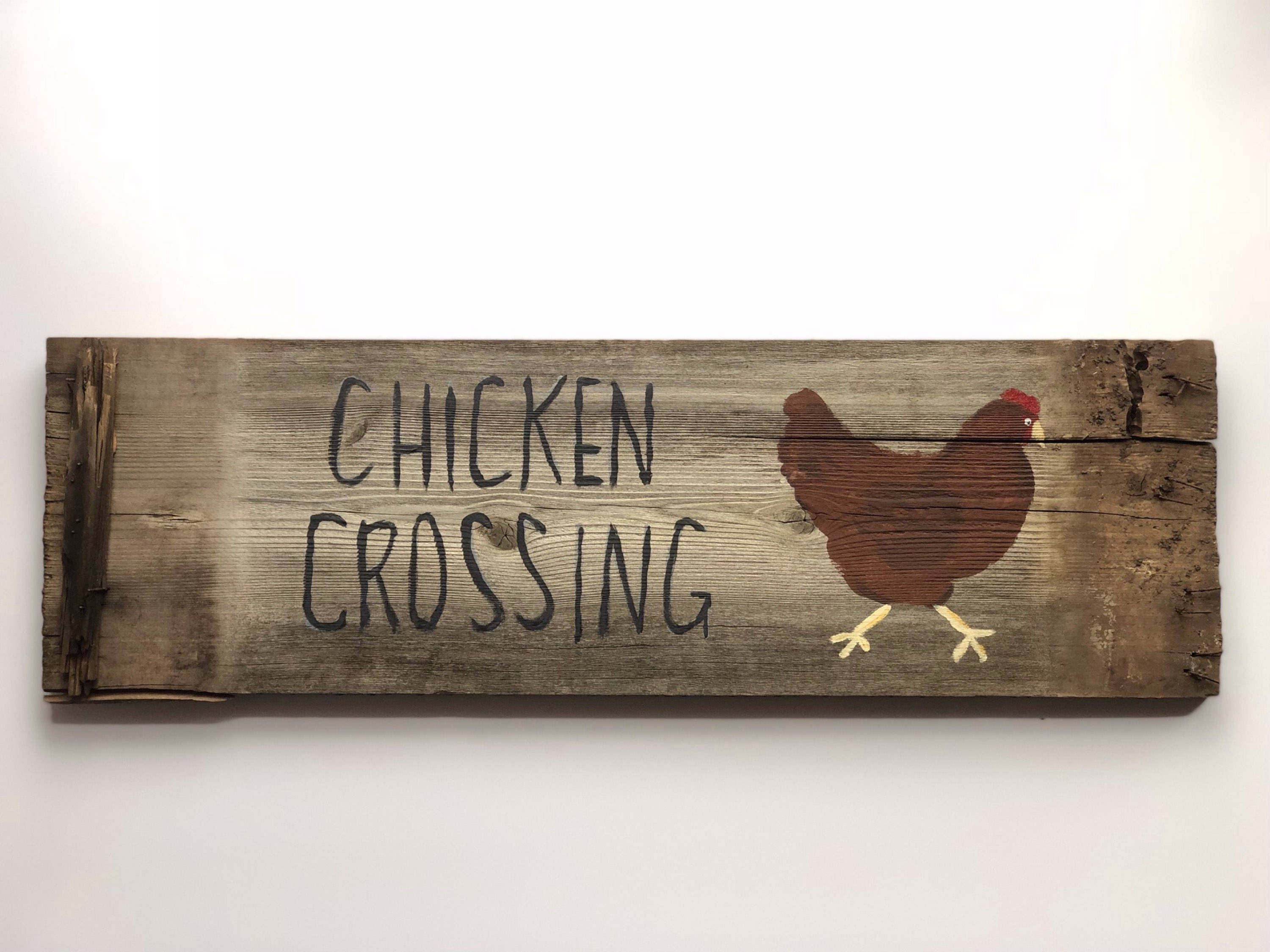 Chicken Crossing Sign - Etsy