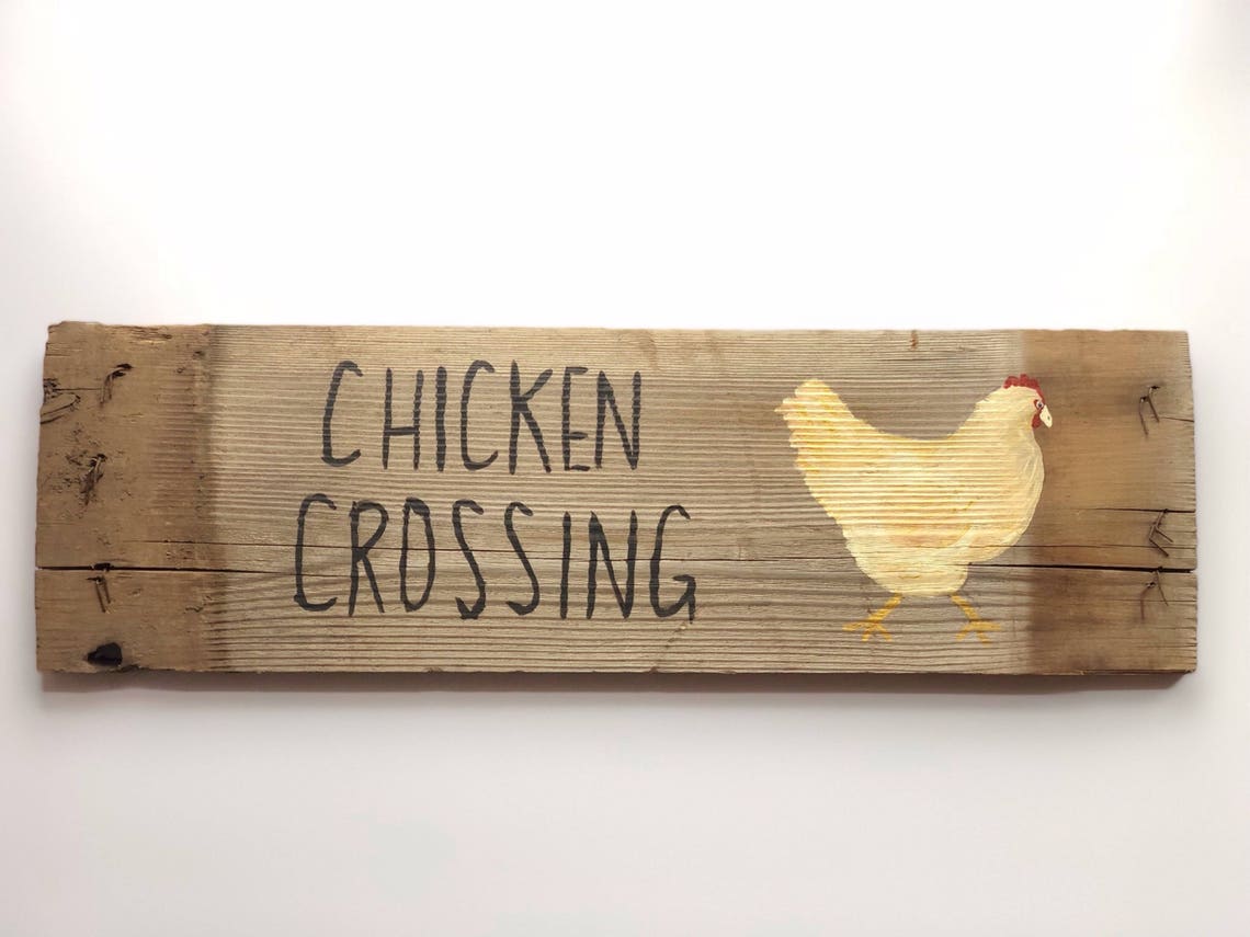 Chicken Crossing Sign - Etsy