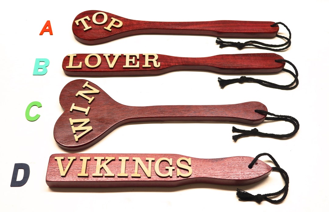 Personalized Spanking Cane Paddle With Raised Letters [4 Styles to ...