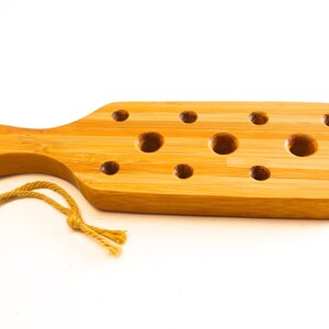 Boudoir Brat Tamer Bamboo Spanking Paddle With Holes [pick Design Kind ...