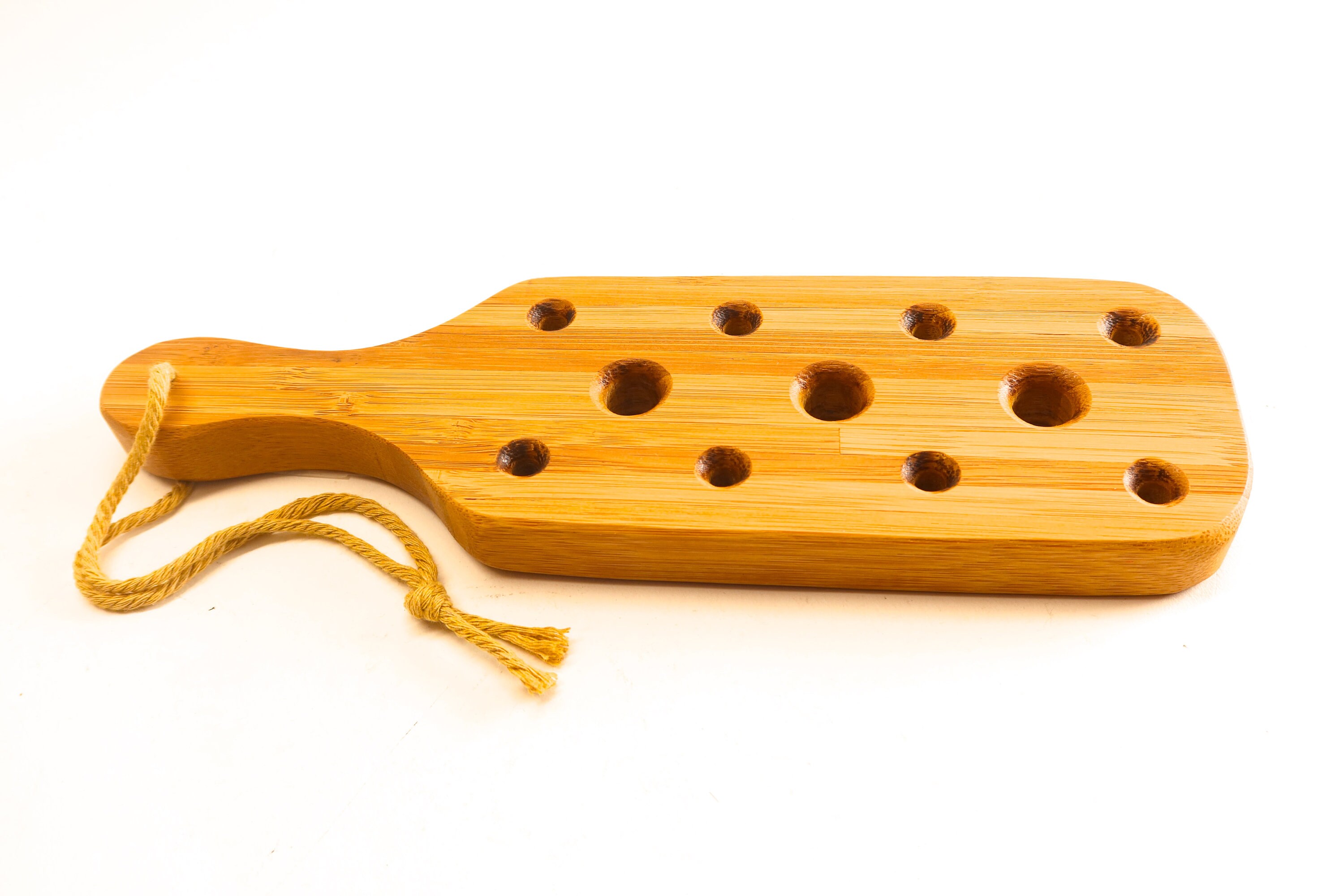 Boudoir Brat Tamer Bamboo Spanking Paddle With Holes [pick Design Kind ...