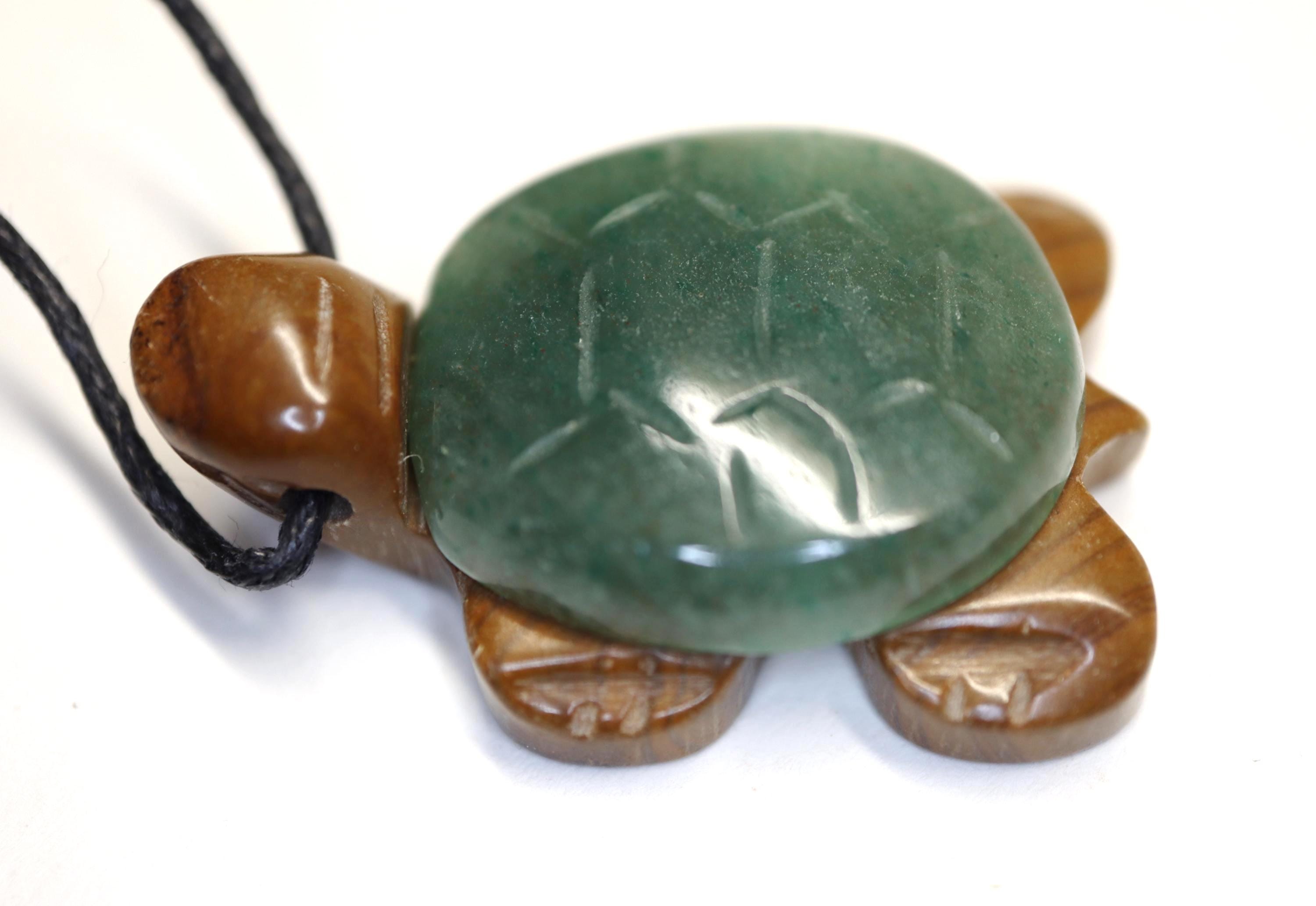 Natural Healing Gemstone Turtle Necklace* for Good Luck - Choose Your ...