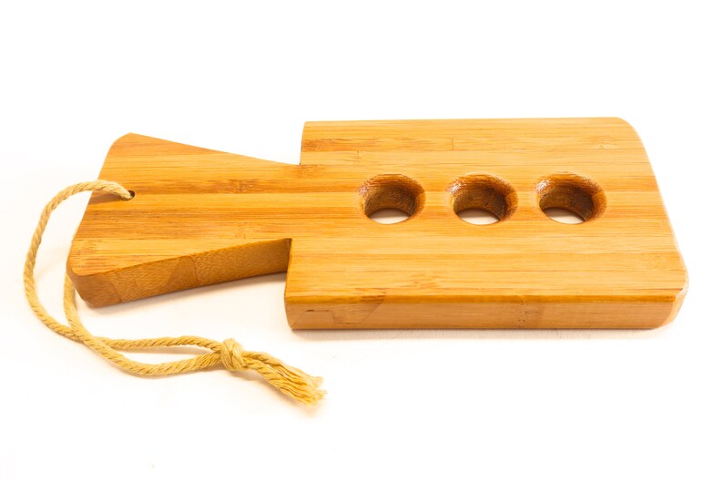 Boudoir Brat Tamer Bamboo Spanking Paddle With Holes [pick Design Kind ...