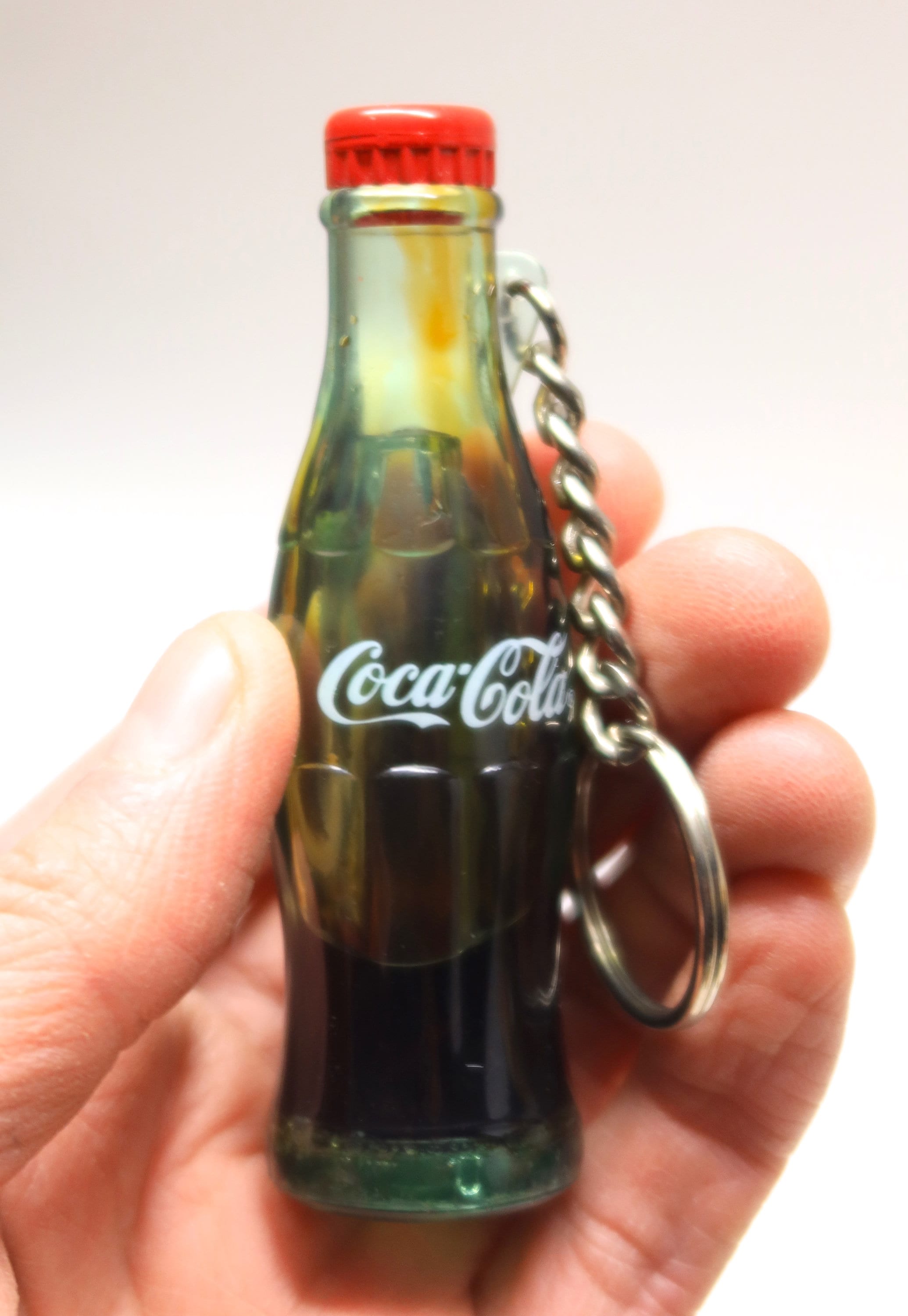 Vintage Coca-cola 1999 Cola Bottle Keychain Soda Key Ring Novelty Soda ...