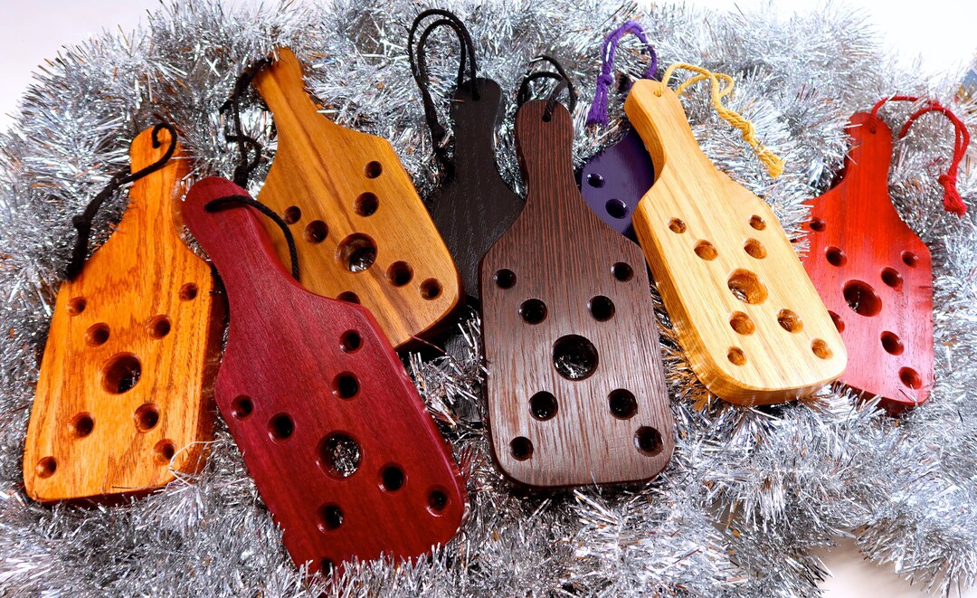 Boudoir X Pattern Wooden Spanking Paddle 9 Holes pick Wood Type - Etsy