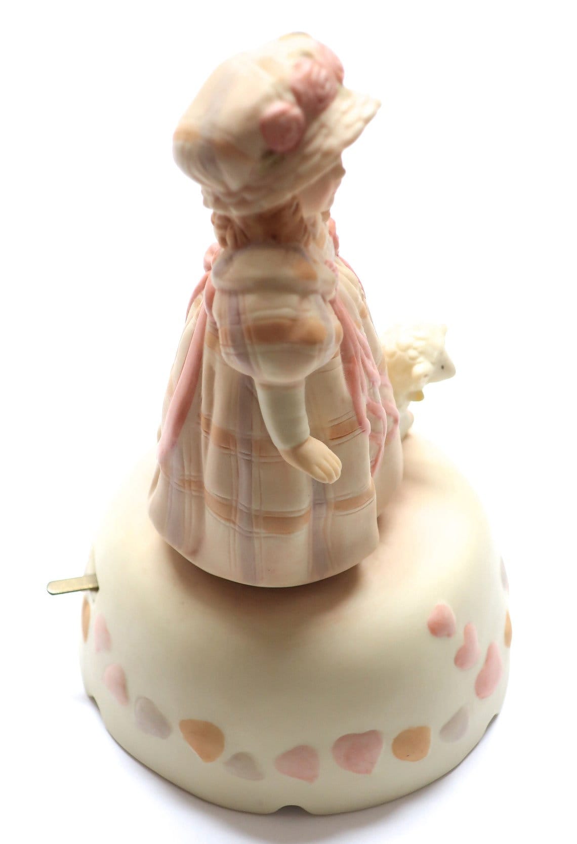 Ceramic Music Box With Little Girl & Lamb Figurine - Etsy