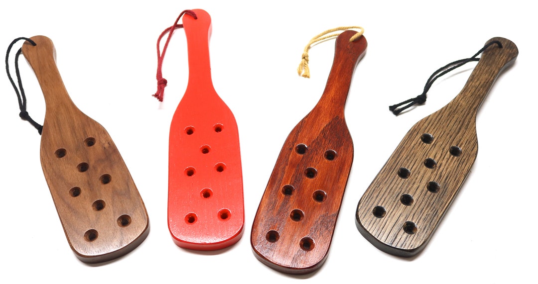 12" OTK Spanking Round Paddle With 8 Impact Holes - Etsy
