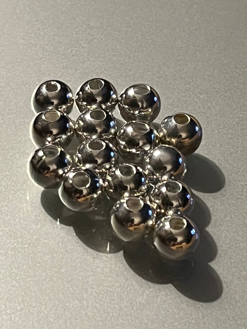 8mm Round Metal Bead - Etsy