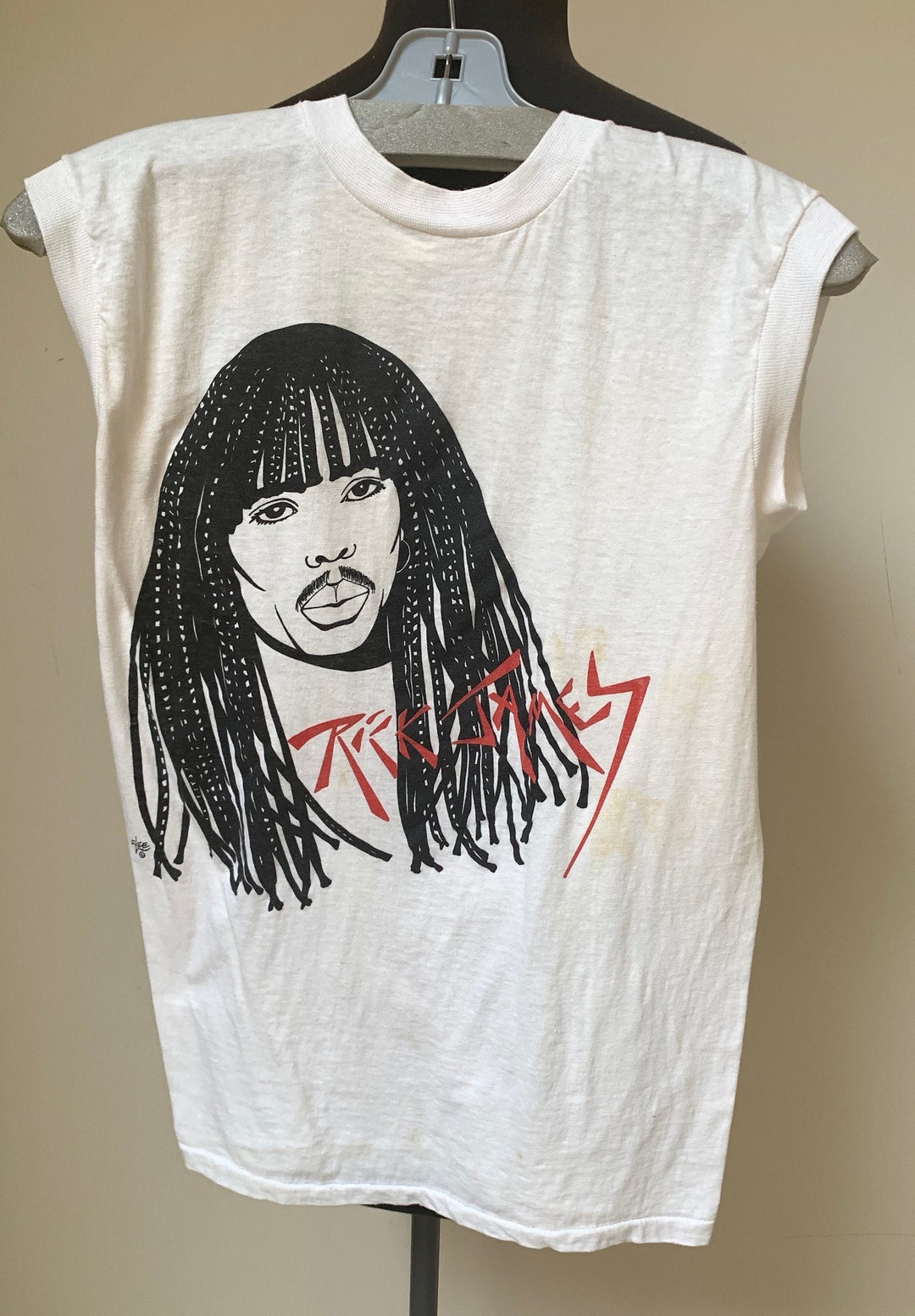Vintage Rick James 1980'ssuper RARE and Unattainablerock Sleeveless T ...