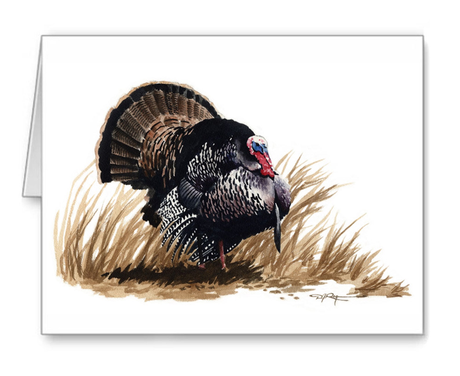 Wild Turkey Note Cards 10-pk Note Cards Watercolor - Etsy